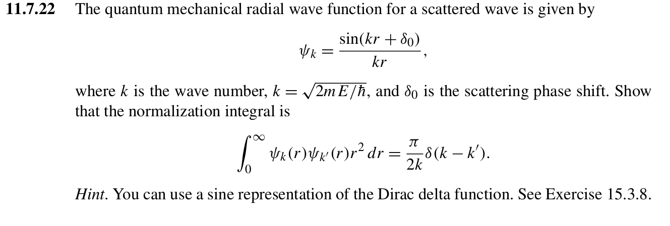 Solved 11.7.22 The quantum mechanical radial wave function | Chegg.com