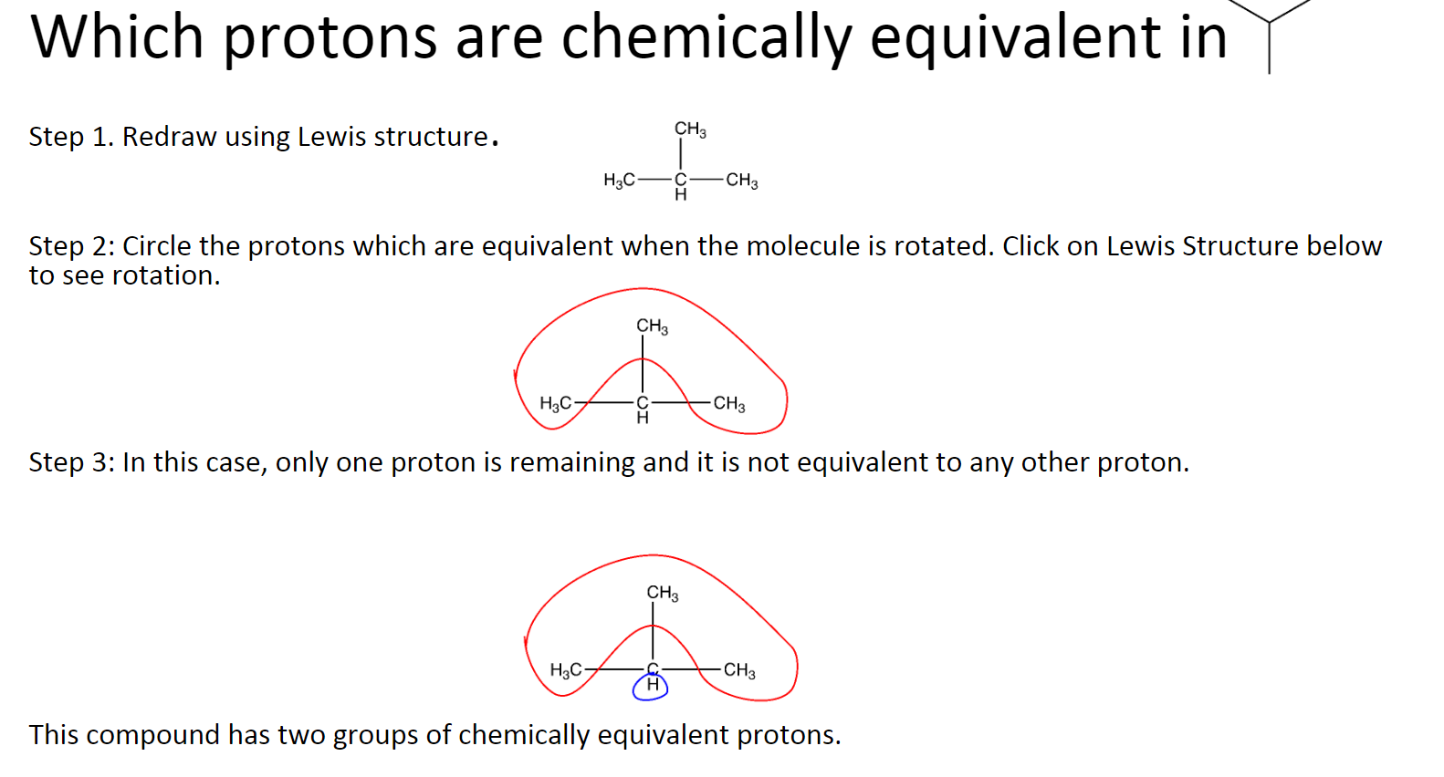 Solved Which protons in each of the following compounds are | Chegg.com
