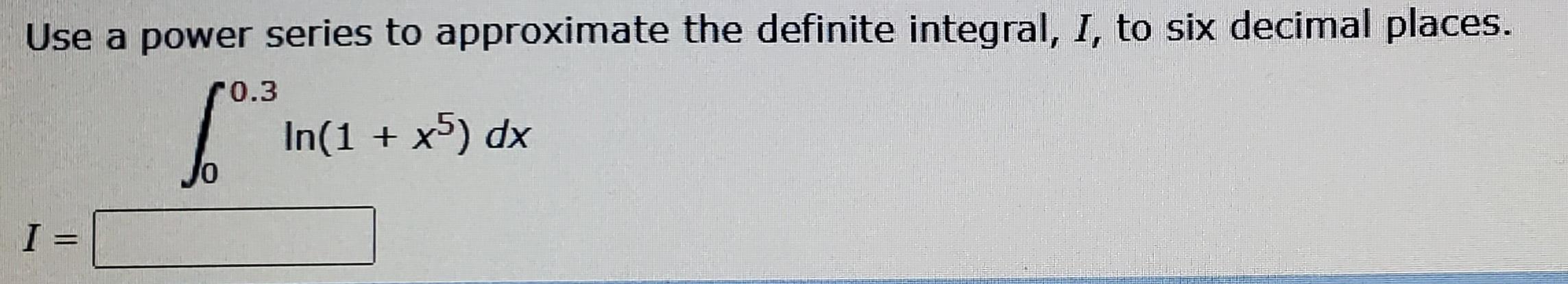 Solved Evaluate the indefinite integral as a power series. | Chegg.com