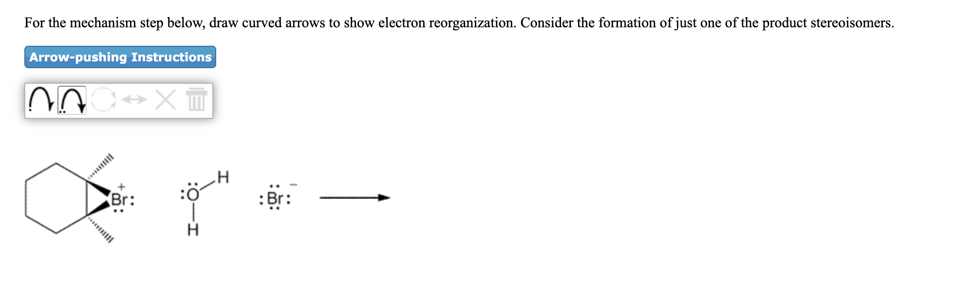 Solved b Write a mechanism for the reaction using curved | Chegg.com