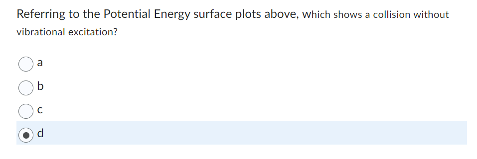Solved Potential Energy Surface Contour Plots For The