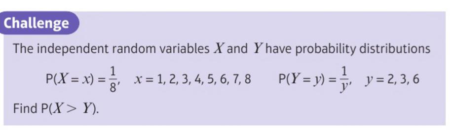 Solved The independent random variables X and Y have | Chegg.com