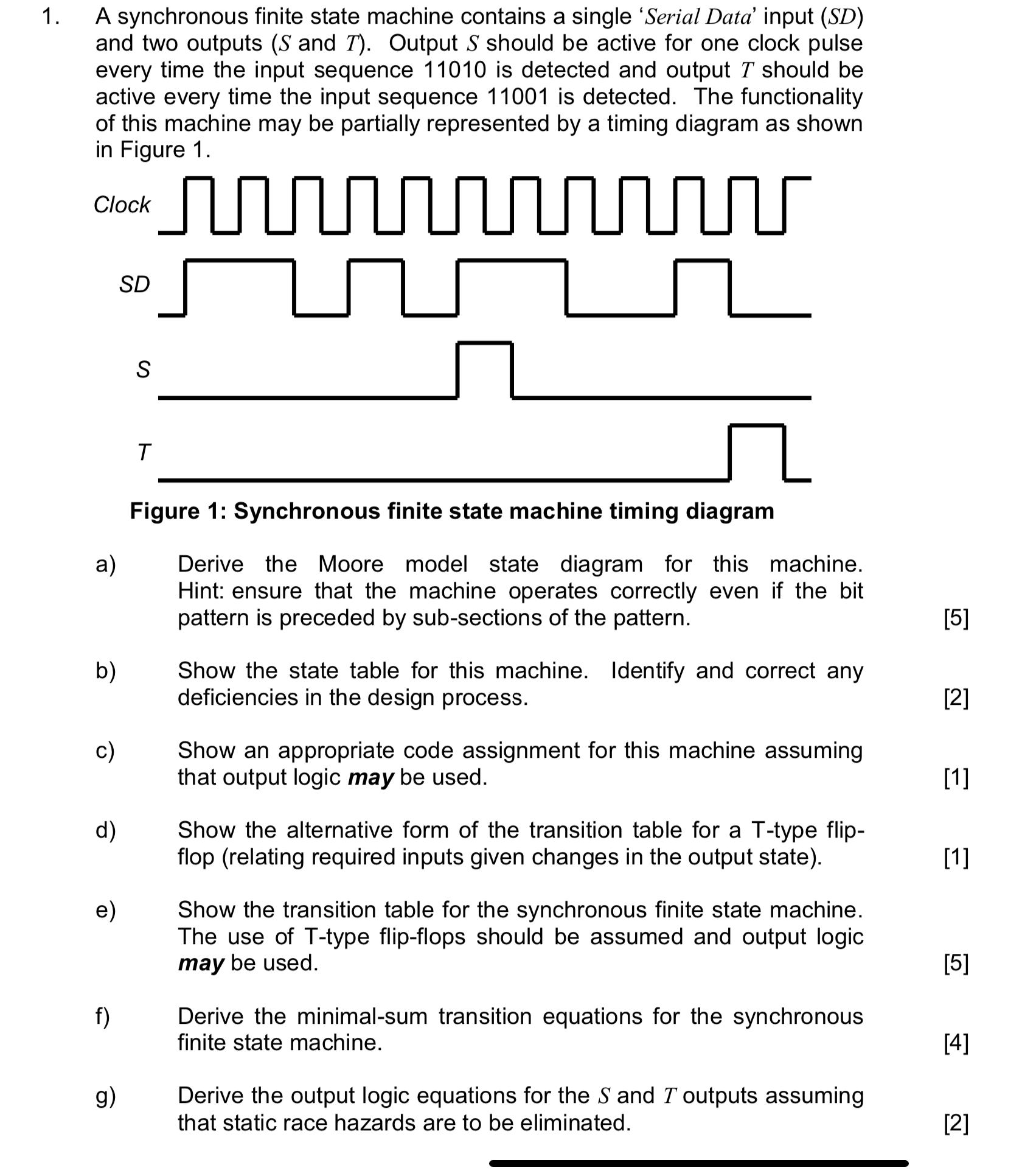 A Synchronous Finite State Machine Contains A Single 