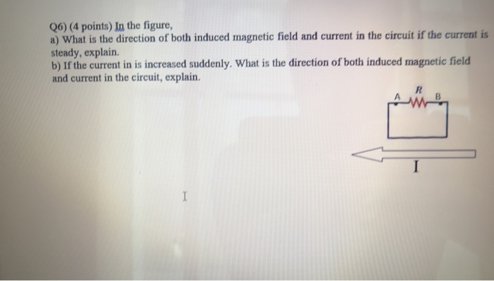 Solved Q6) (4 points) In the figure a) What is the direction | Chegg.com Solved Q6) (4 points) In the figure a) What is the direction | Chegg.com