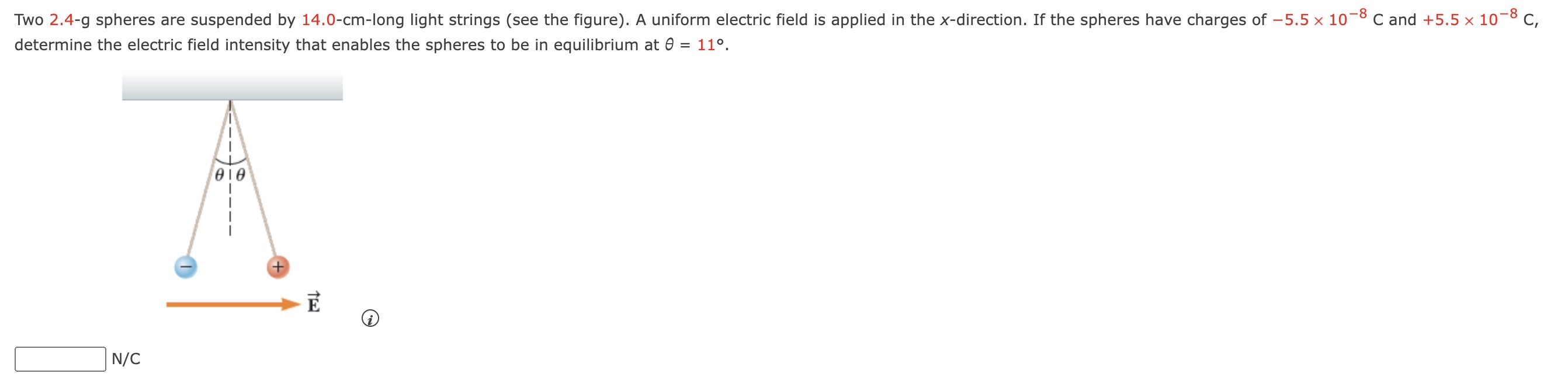 Solved determine the electric field intensity that enables | Chegg.com