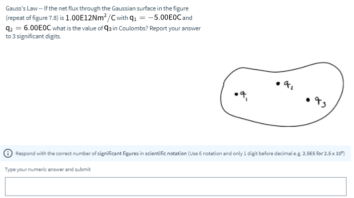 Solved Gauss's Law -- If the net flux through the Gaussian | Chegg.com