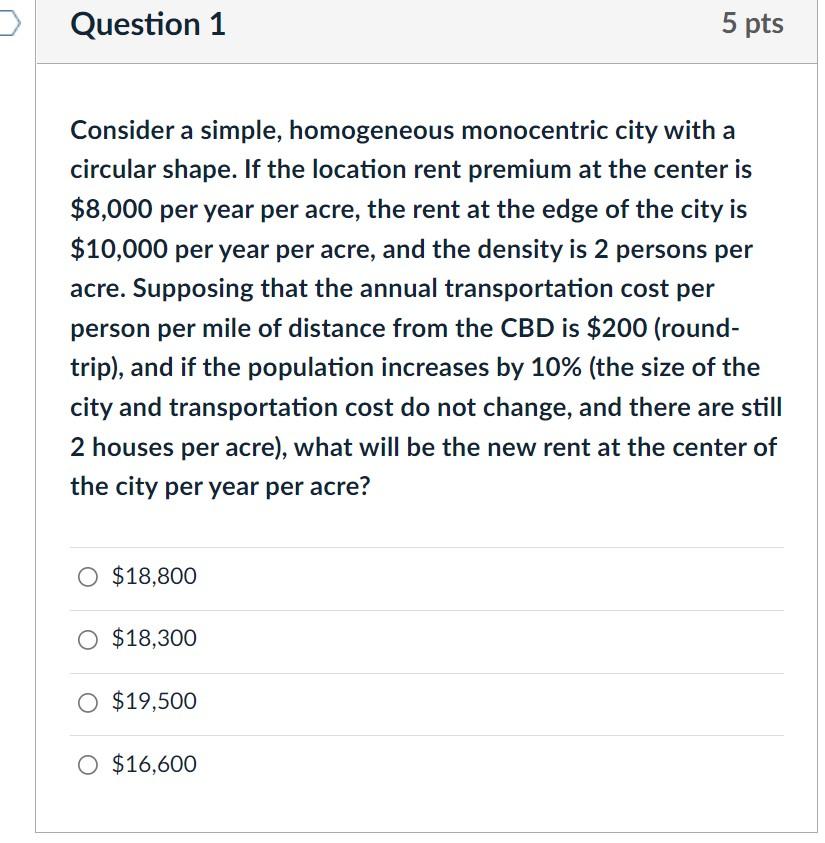 Solved Question 1 5 pts Consider a simple, homogeneous | Chegg.com