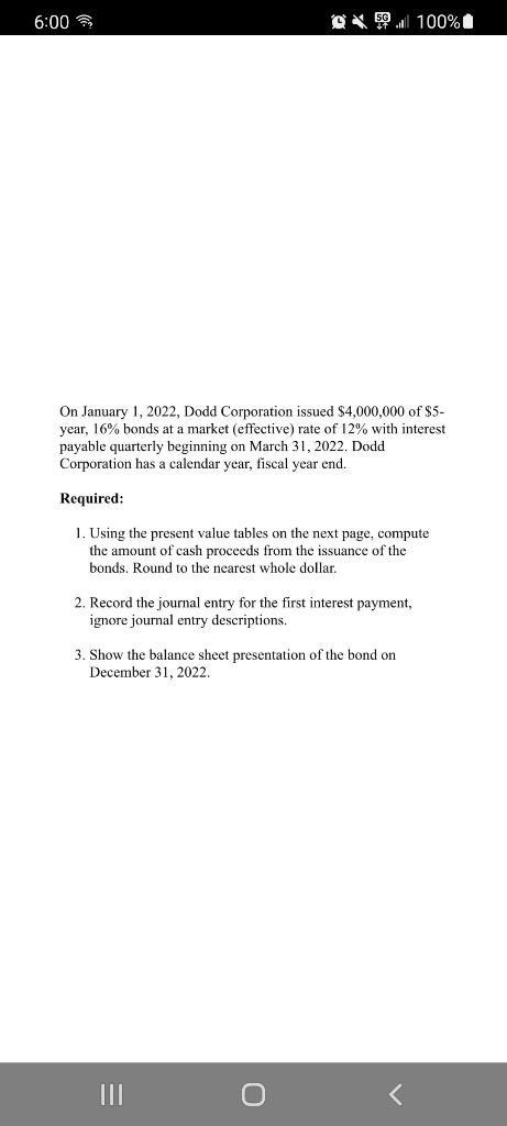 Solved 6:00 PM 05. 100% Present Value Tables stef IS145 156 | Chegg.com