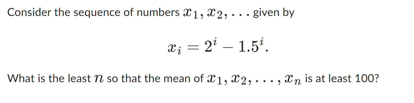 Solved Consider the sequence of numbers x1,x2,… given by | Chegg.com