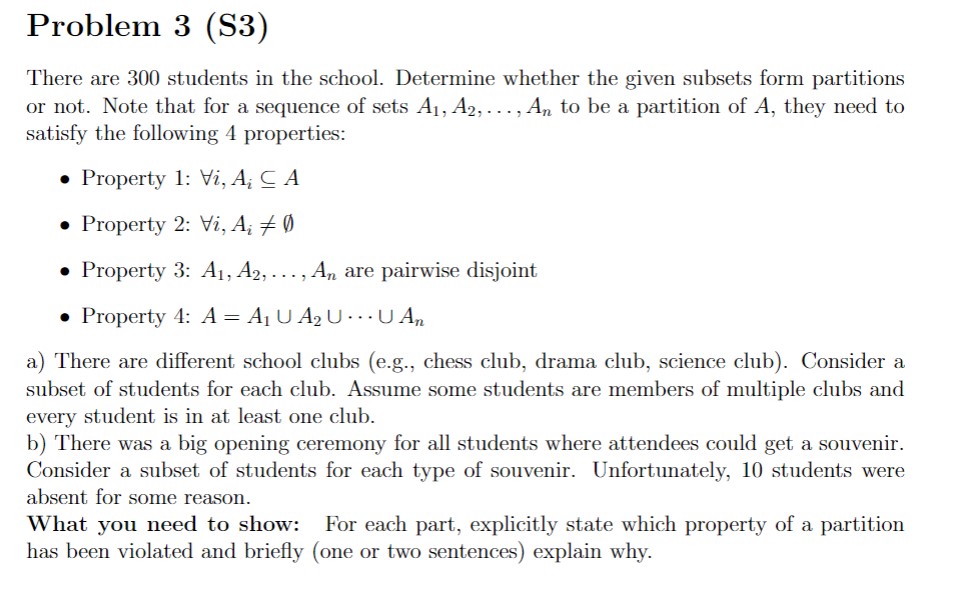 Solved Problem 2.1 (S2)Sets A,B,C ﻿and D ﻿are defined below | Chegg.com