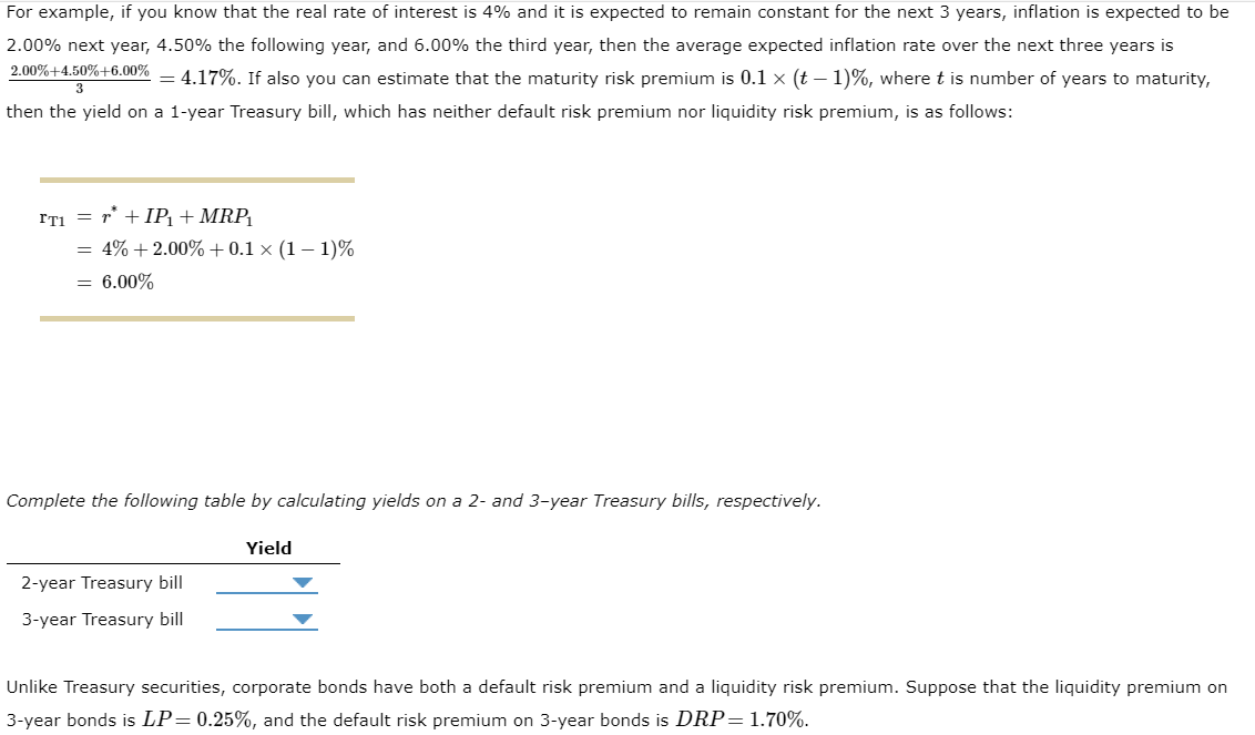 Solved For example, if you know that the real rate of | Chegg.com