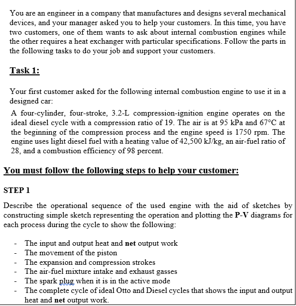 Solved You are an engineer in a company that manufactures | Chegg.com