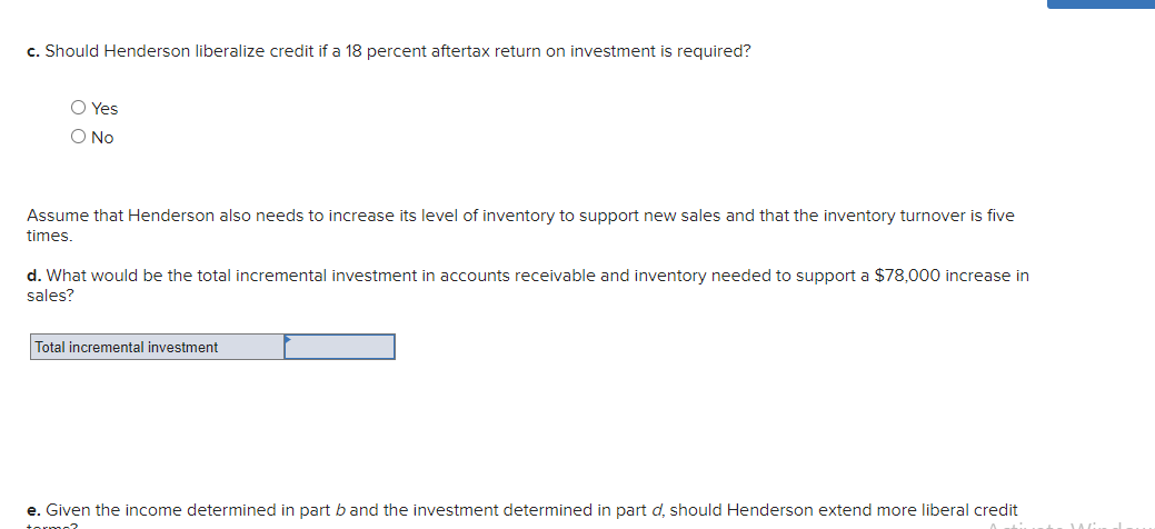 Solved Problem 7-18 Credit policy decision-receivables and | Chegg.com
