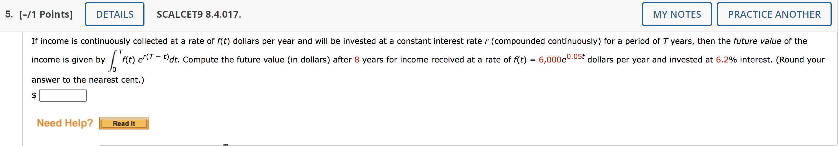 Solved answer to the nearest cent.) $ | Chegg.com