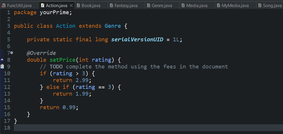 Solved Please fill in the TODOs in Java thank you kindly | Chegg.com