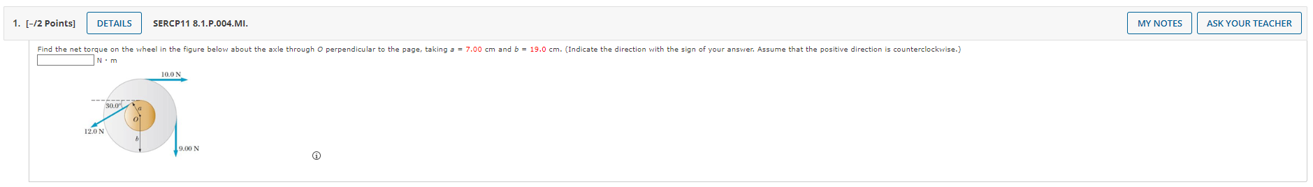 Solved 1 [ 2 Points] Details Sercp11 8 1 P 004 Mi Ask