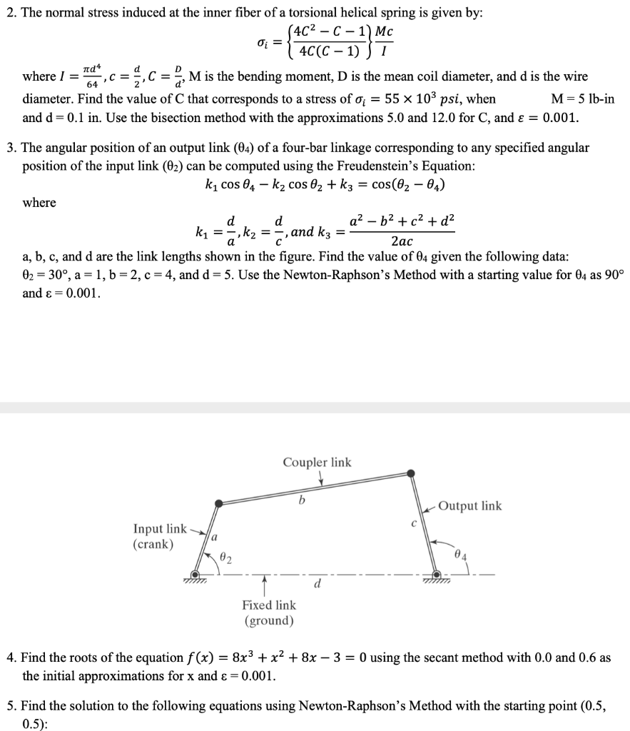 Solved 2. The normal stress induced at the inner fiber of a | Chegg.com
