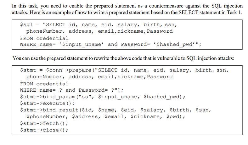 In This Task You Need To Enable The Prepared 