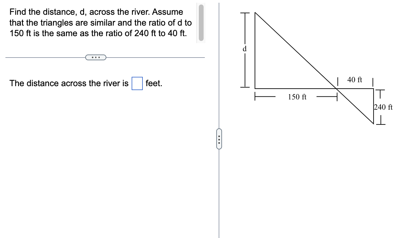 Solved Find the distance, d, across the river. Assume that | Chegg.com