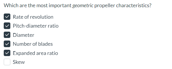 Solved Which are the most important geometric propeller | Chegg.com