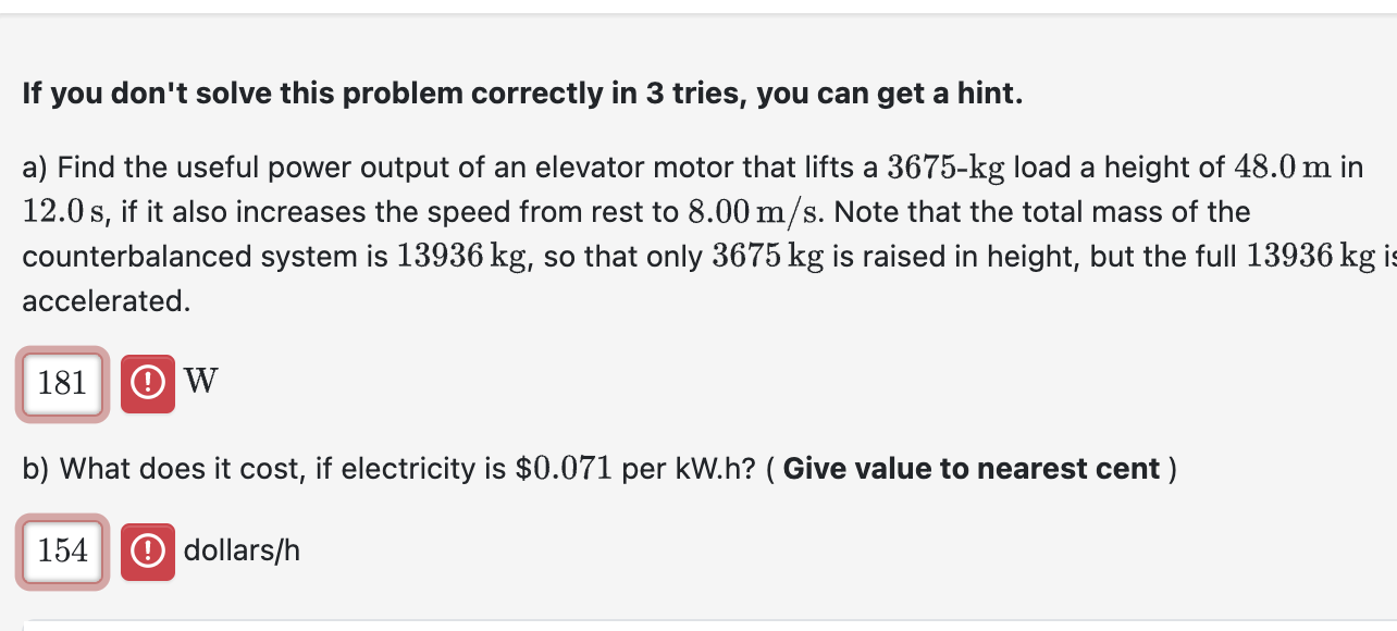Solved If you don't solve this problem correctly in 3 | Chegg.com
