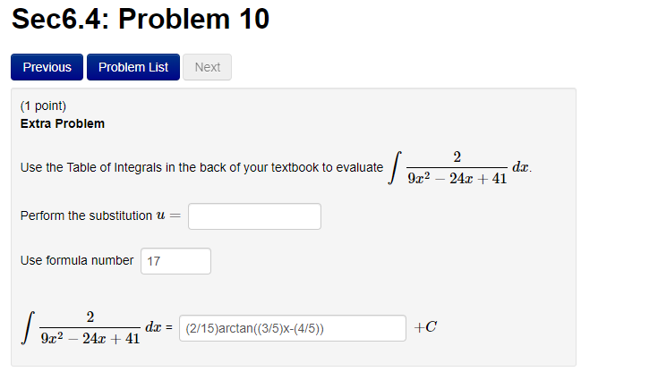 Solved Sec6.4: Problem 9 Previous Problem List Next (1 | Chegg.com