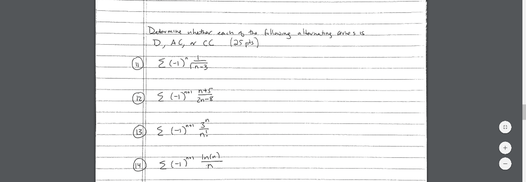 Solved Determine whether each of the following alternating | Chegg.com