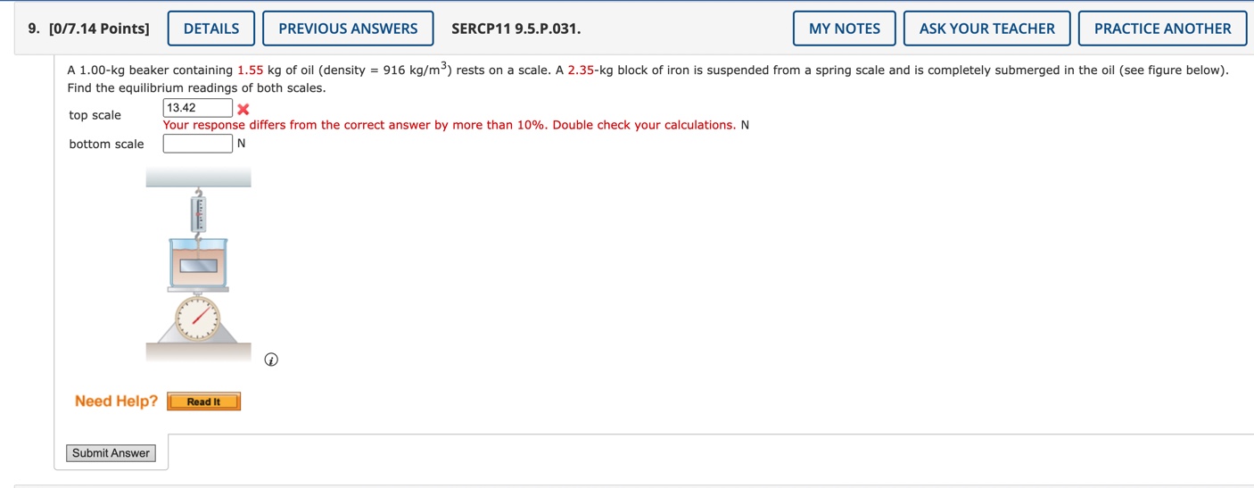 Solved Find the equilibrium readings of both scales. top | Chegg.com