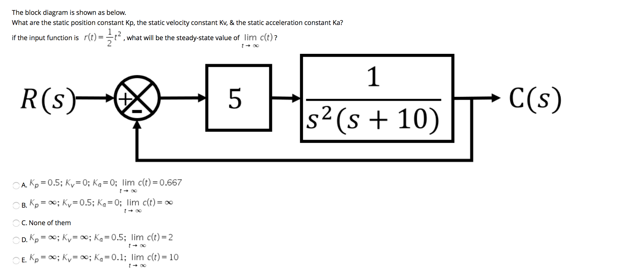 Solved The block diagram is shown as below. What are the | Chegg.com