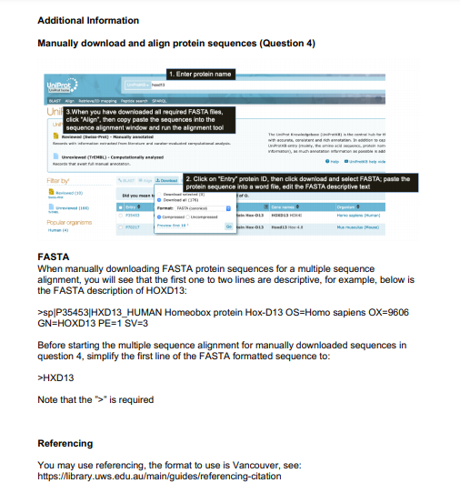 In FASTA format, download the following Human protein | Chegg.com