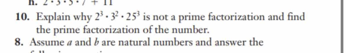 Solved Explain why 23*32*253 ﻿is not a prime factorization | Chegg.com