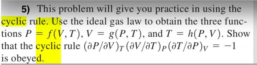 Solved 5) This problem will give you practice in using the | Chegg.com