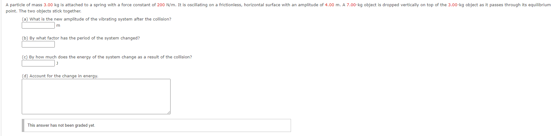 Solved point. The two objects stick together. (a) What is | Chegg.com