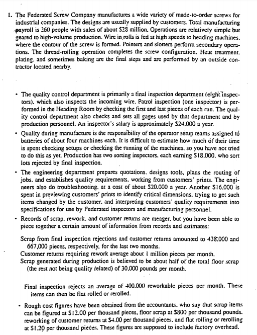 Solved For this case study: -Calculate the cost in each | Chegg.com