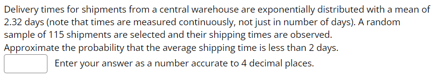Solved The shape of the distribution of the time required to | Chegg.com