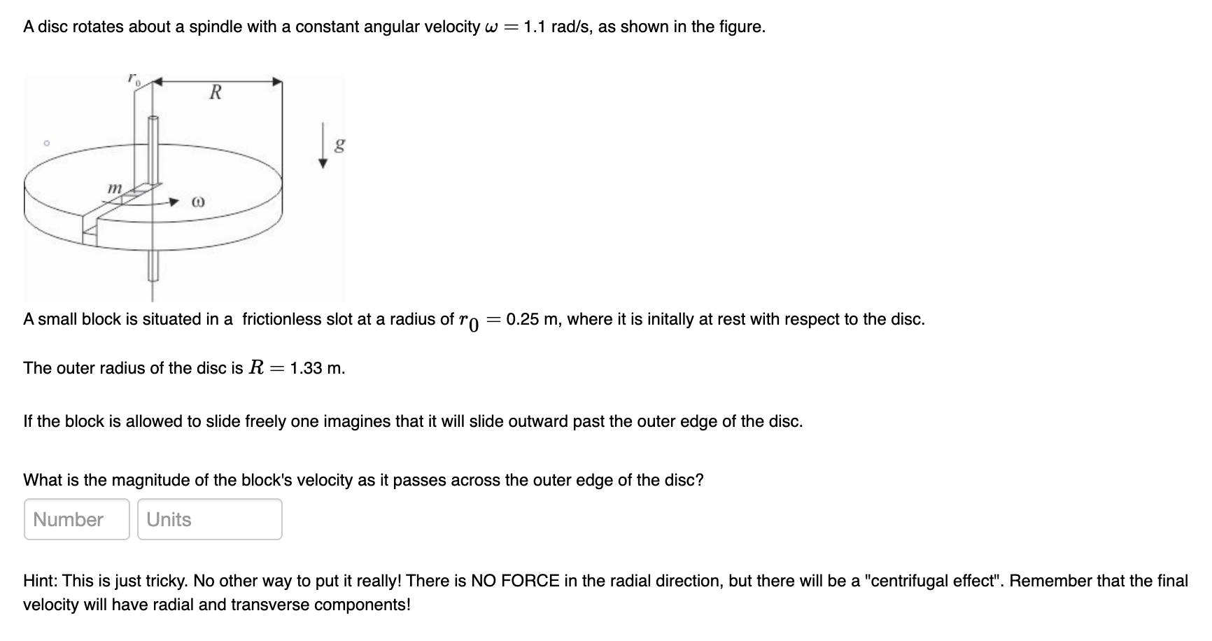 Solved A disc rotates about a spindle with a constant | Chegg.com