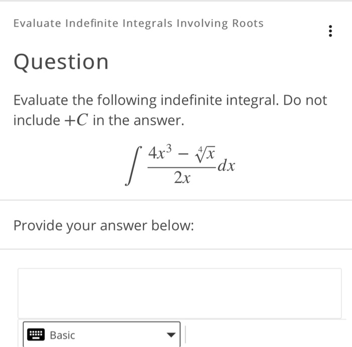Solved Evaluate Indefinite Integrals Involving Roots | Chegg.com