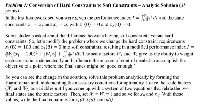 Problem 1 Conversion Of Hard Constraints To Soft 2971