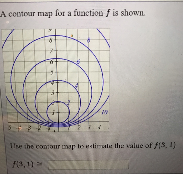 Solved A contour map for a function f is shown. 10 Use the | Chegg.com