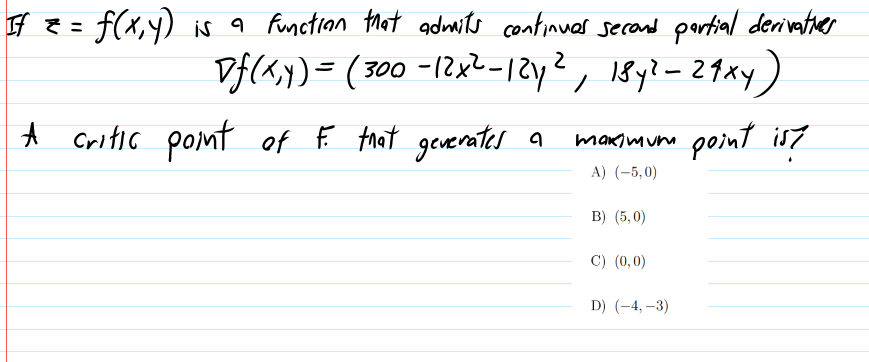 Solved 2 If e = f(x, y) is a function that admits continuar | Chegg.com