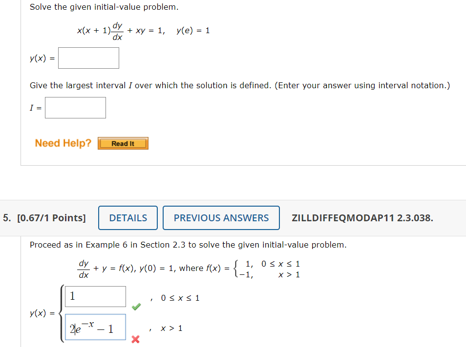 Solved Solve the given initial-value problem. | Chegg.com