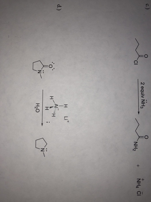 Solved 2 equiv NH3 Cl + NH4 C NH2 H Lit H20 | Chegg.com