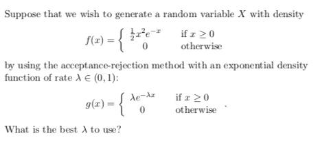 Solved Suppose that we wish to generate a random variable X | Chegg.com