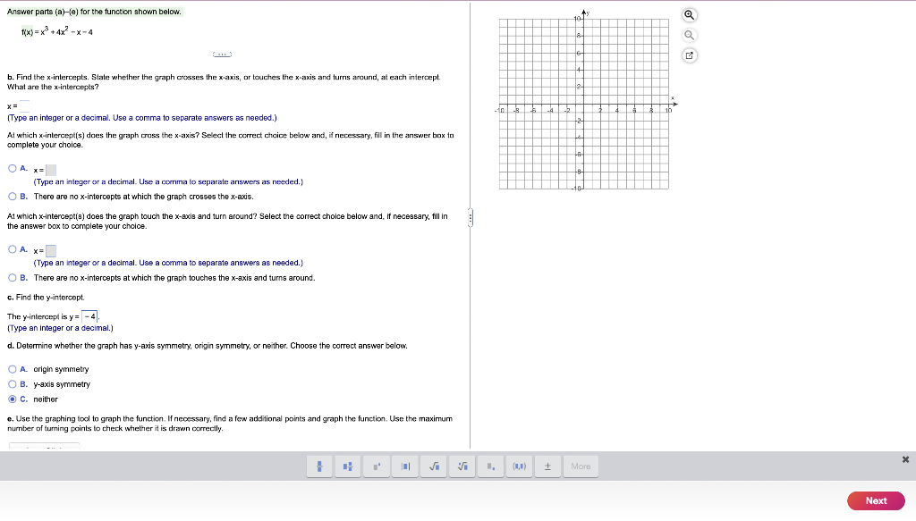 Solved Answer parts (a)−(e) for the function shown below. | Chegg.com