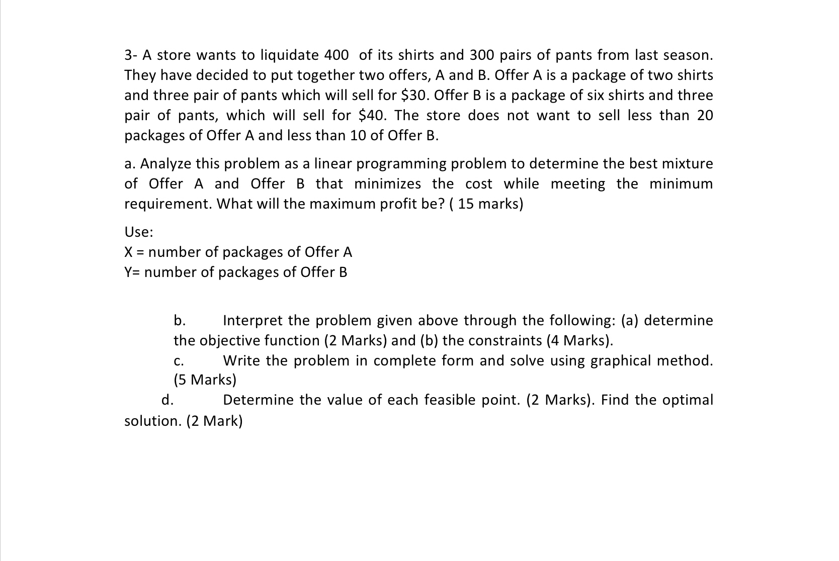 Solved PART 1: PROBLEM SOLVING (40 Marks) Directions: Solve | Chegg.com