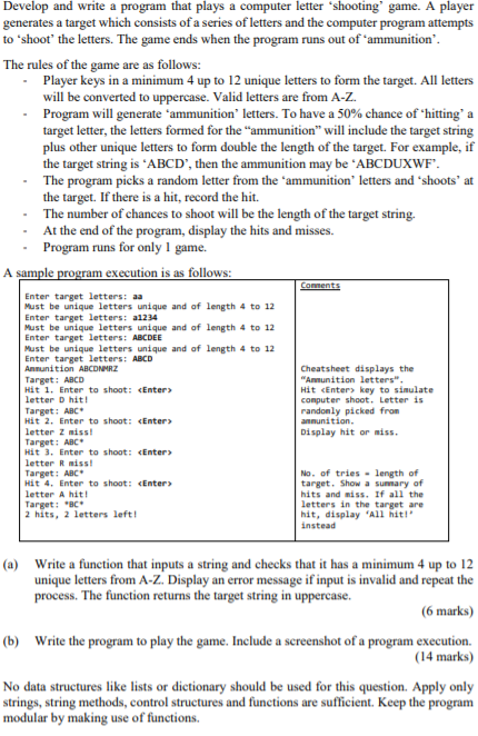 Solved Develop and write a program that plays a computer | Chegg.com