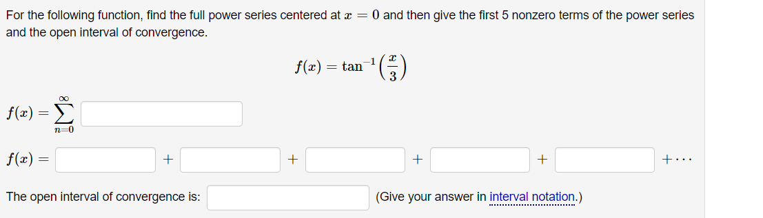 Solved For the following function, find the full power | Chegg.com