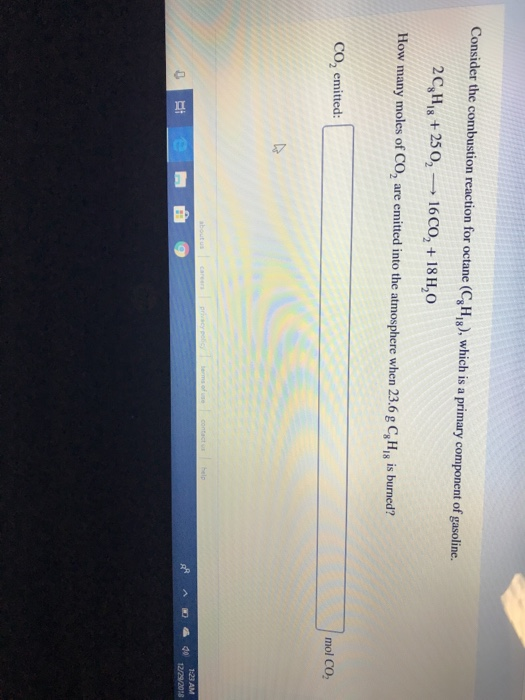 Solved Consider the combustion reaction for octane (C HiB), | Chegg.com Solved Consider the combustion reaction for octane (C HiB), | Chegg.com