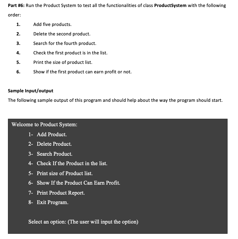 Solved THE QUESTION MUST BE SOLVED IN JAVA IN PART 5: I NEED | Chegg.com