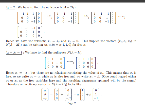 Solved 2. Find the eigenvalues and the corresponding | Chegg.com